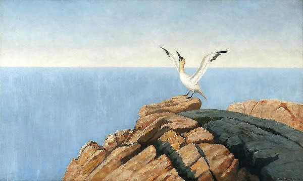 The Gannet 1893 by Theodor Kittelsen | Oil Painting Reproduction