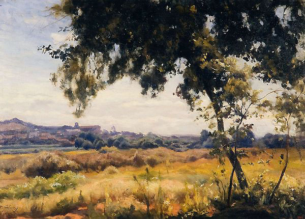 Peasant Landscape by Enric Galwey | Oil Painting Reproduction