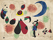 Joan Miro Reproduction Oil Paintings On Canvas