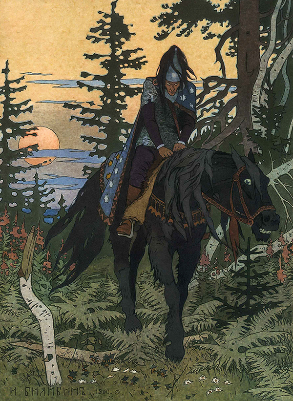 The Black Knight by Ivan Bilibin | Oil Painting Reproduction