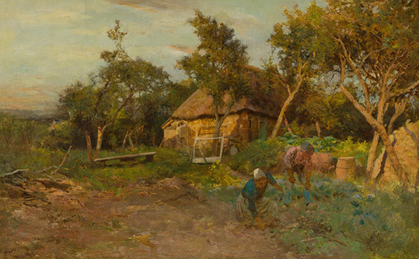 Field Workers Midlothian by Robert McGregor | Oil Painting Reproduction