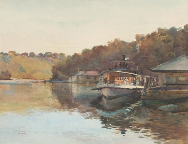 Mosman Ferry, 1888 by Julian Ashton | Oil Painting Reproduction