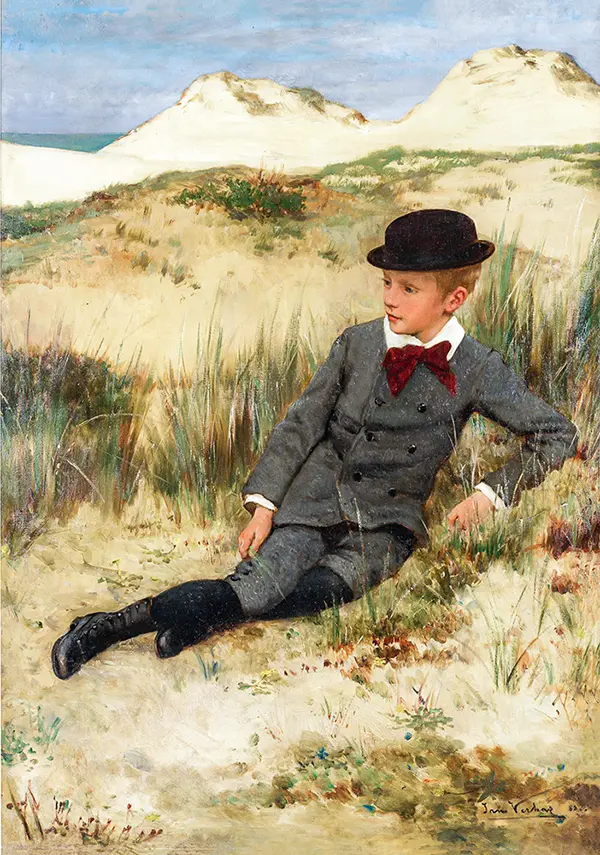 On the Dunes by Frans Verhas | Oil Painting Reproduction