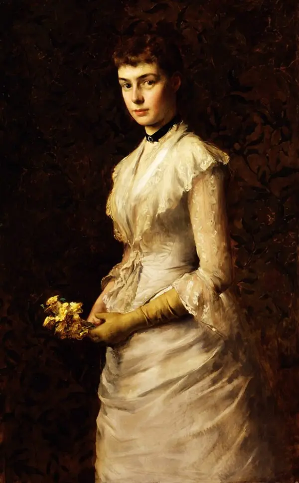 Helen Lothrop Prall by Gari Melchers | Oil Painting Reproduction ...