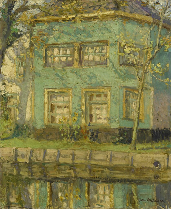The Little Green House by Gari Melchers | Oil Painting Reproduction