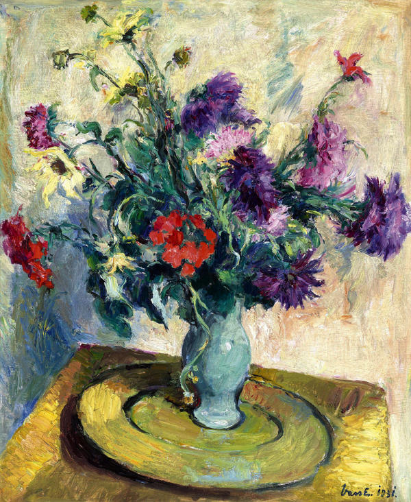 Flower Still Life 1931 by Elemer Vass | Oil Painting Reproduction