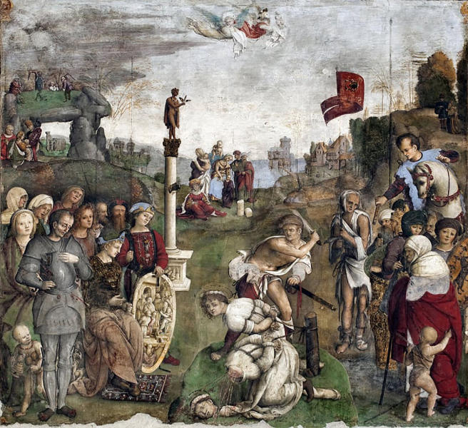 Life of St Cecile Martyrdom of St Valerian and Tiburtius | Oil Painting ...