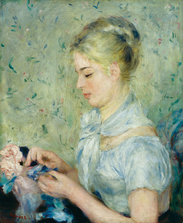 The Milliner 1875 by Pierre Auguste Renoir | Oil Painting Reproduction
