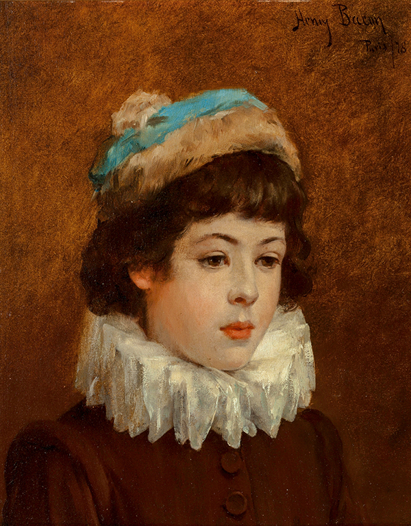 Portrait of a Young Girl by Henry Bacon | Oil Painting Reproduction