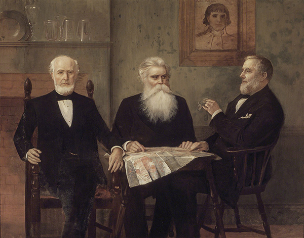 Charles Edwin Wilbour with Two Cousins | Oil Painting Reproduction