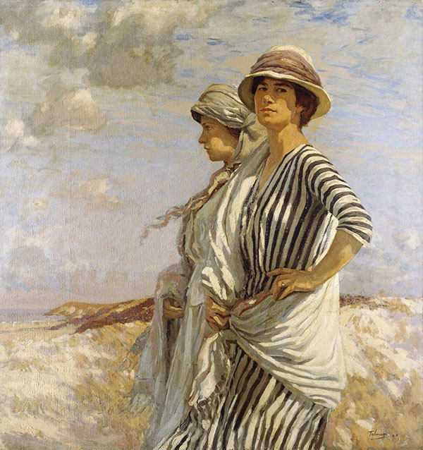 Ms. Talmage and a Friend 1916 | Oil Painting Reproduction