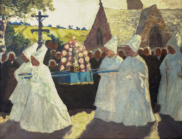 The Corpus Christi Procession in Landudec | Oil Painting Reproduction