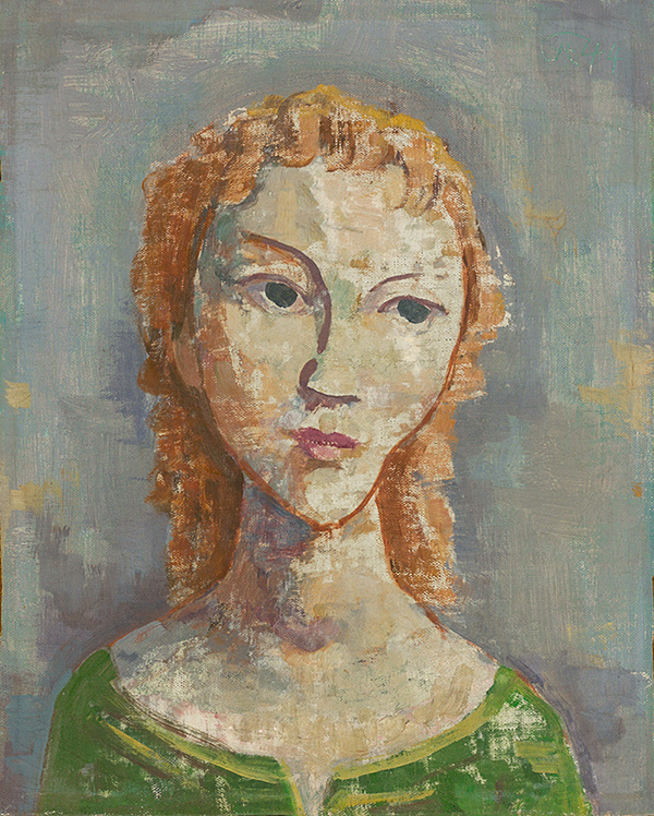 Girl's Head by Karl Hofer | Oil Painting Reproduction