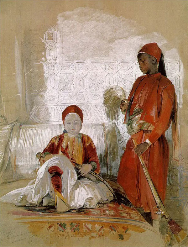 Iskander Bey and his Servant c1848 | Oil Painting Reproduction