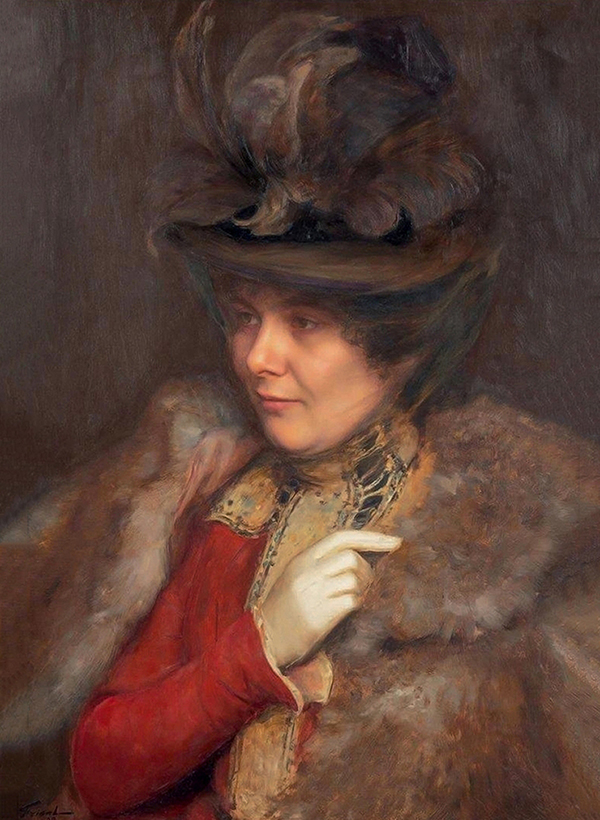 Portrait of Marguerite Paul by Emile Friant | Oil Painting Reproduction
