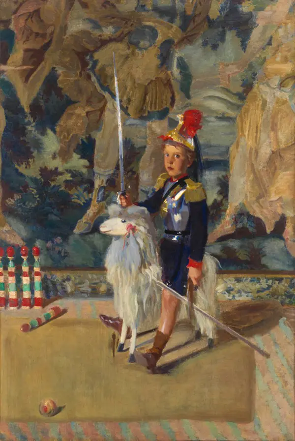 Young Chevalier, 1898 by Frederick W. MacMonnies | Oil Painting ...