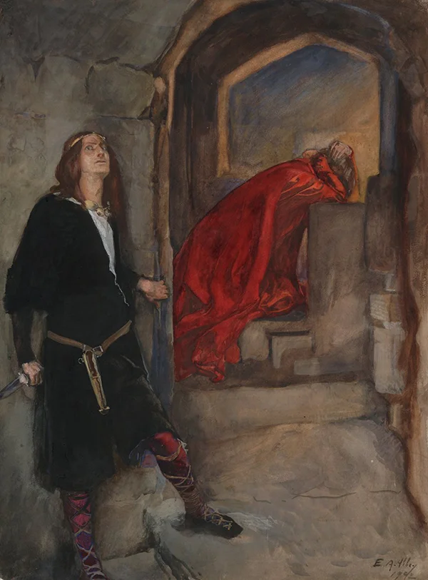 Hamlet by Edwin Austin Abbey | Oil Painting Reproduction Replica On ...