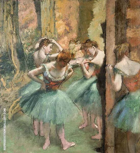 Dancers Pink and Green 1890 by Edgar Degas | Oil Painting Reproduction ...